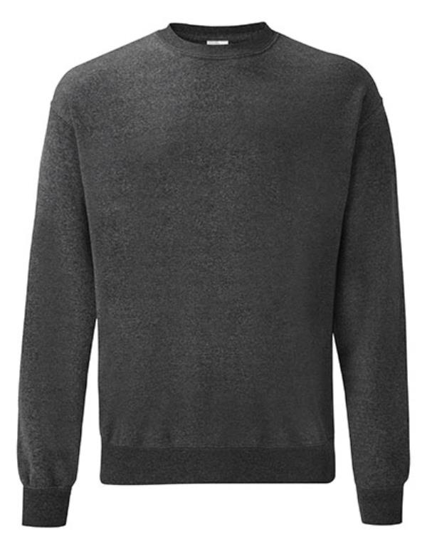 Fruit of the Loom - Classic Set-in Sweater - Dark Heather Grey ...