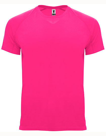 Roly Sport - Bahrain T-Shirt - Fluor Pink 228 – Meerkleding